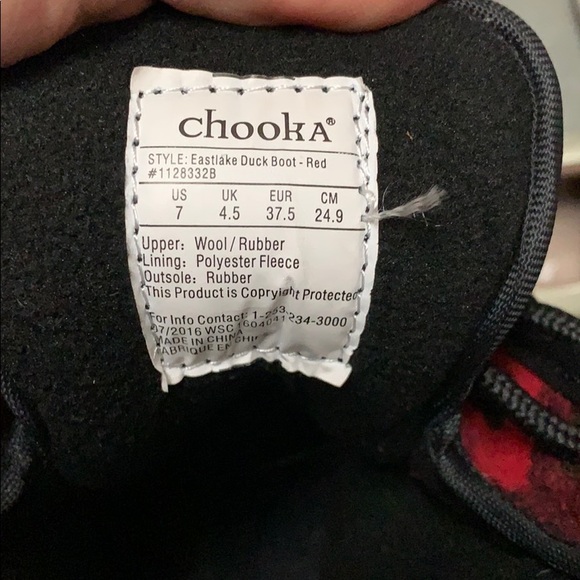 chooka | Shoes | Chooka Eastlake Buffalo Red Plaid Black Duck Boots ...